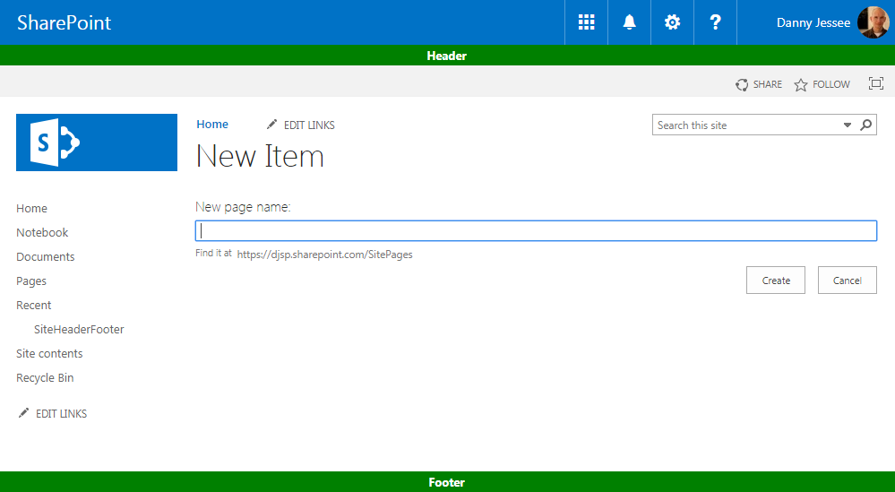 GitHub - dannyjessee/SiteHeaderFooter: SharePoint-hosted add-in that allows users to set a ...